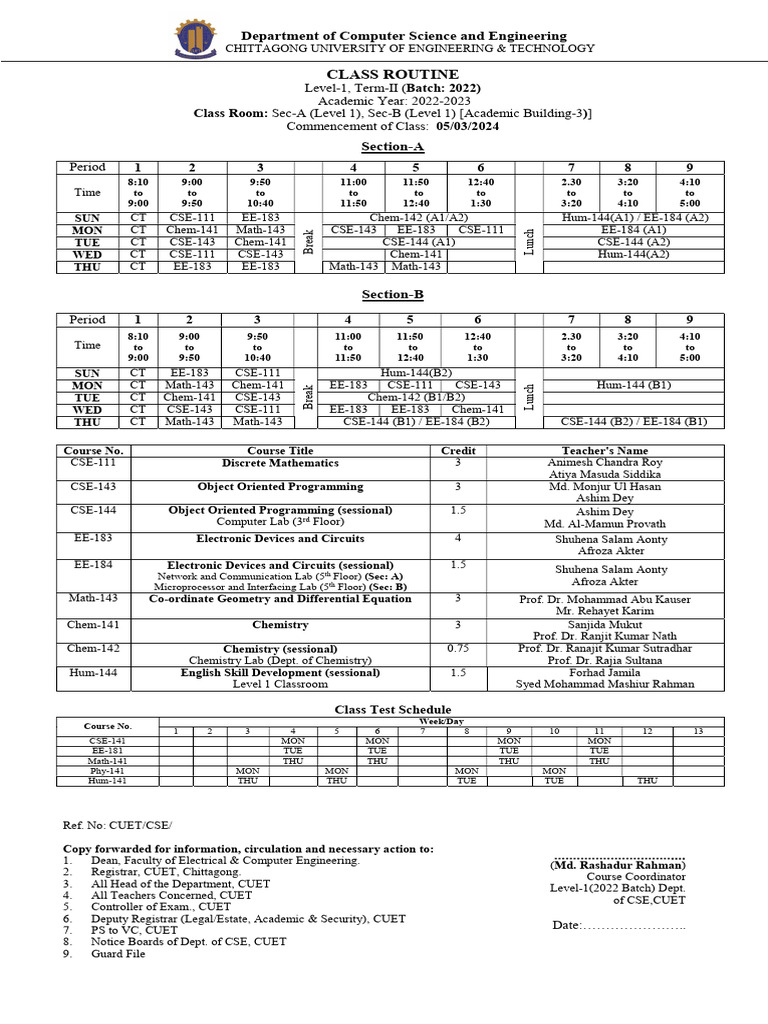 Routine 2022 Batch L1 T2 v3 1 | PDF | Physical Sciences | Computing