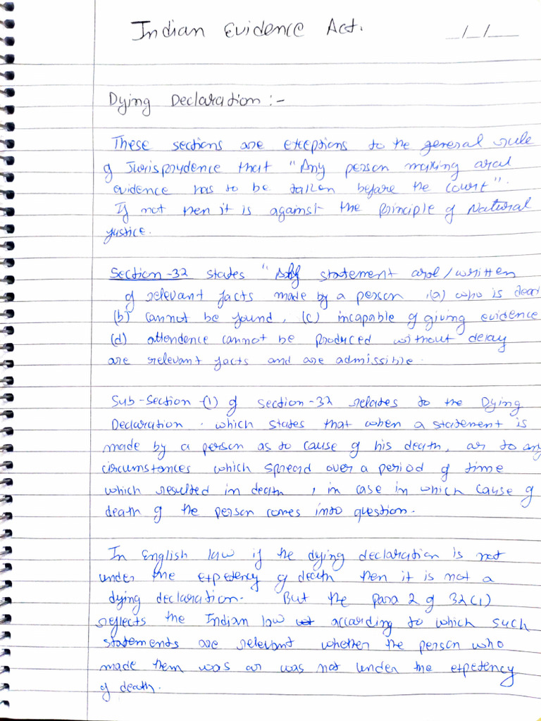 Dying Declaration | PDF