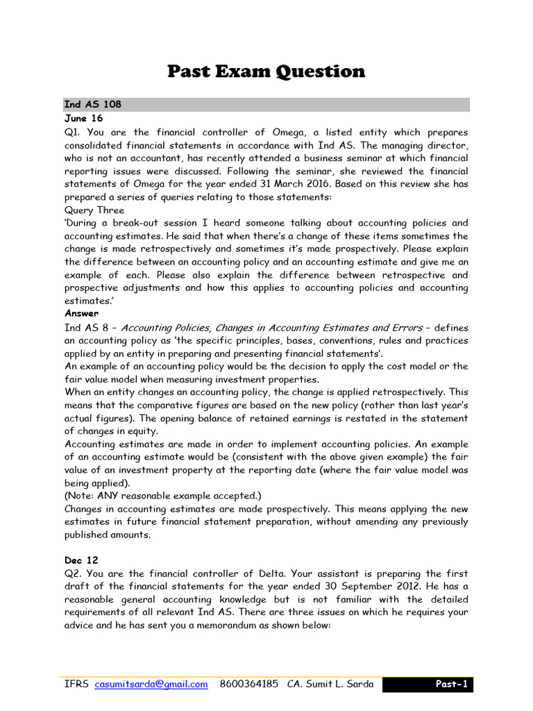 Past Exam Question | PDF | Deferred Tax | Fair Value