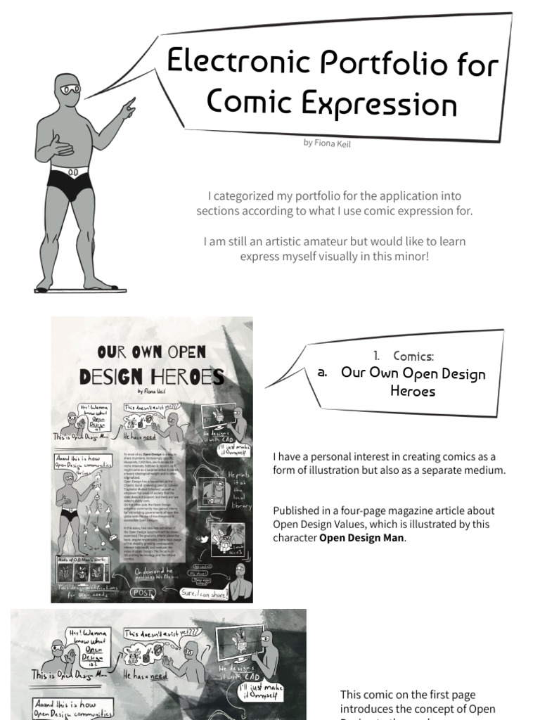 Electric Portfolio For Comic Expression by Fiona Keil | Download Free ...
