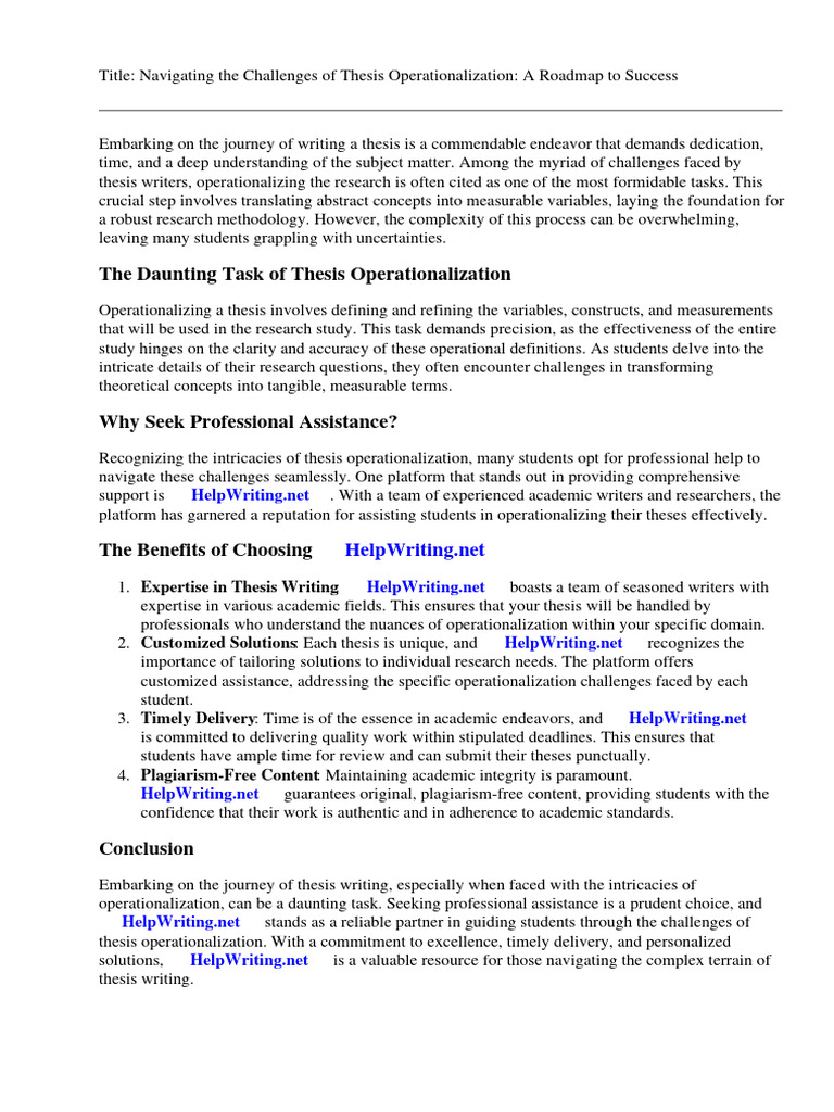 Thesis Operationalization | PDF | Artificial Intelligence | Intelligence (AI) & Semantics