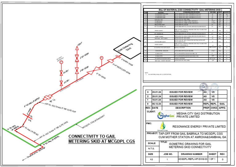24 (B) Isometric View of Gail Tap-Off | PDF | Pipe (Fluid Conveyance ...