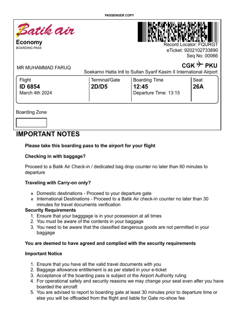 MR Muhammad Faruq | PDF | Airport | Baggage