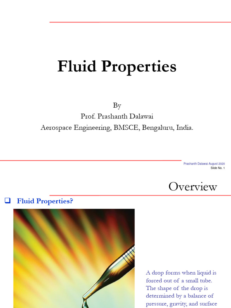 Unit 1 - Fluid Properties | PDF