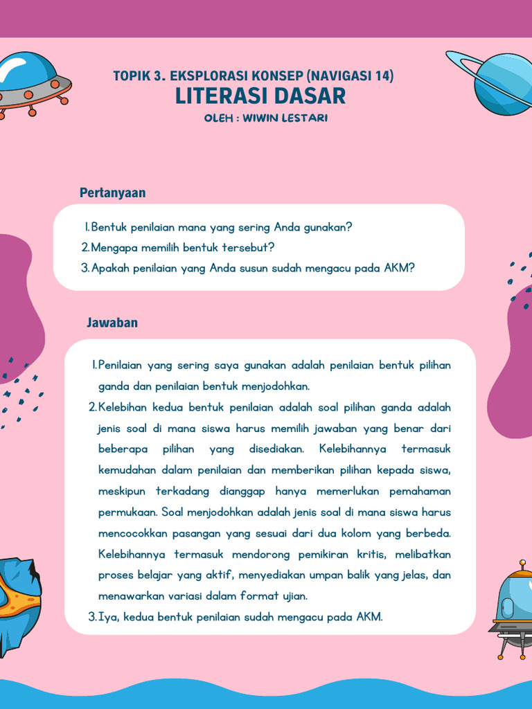 Topik 3. Literasi Dasar EKSPLORASI KONSEP | PDF Topik 3. Literasi Dasar EKSPLORASI KONSEP | PDF