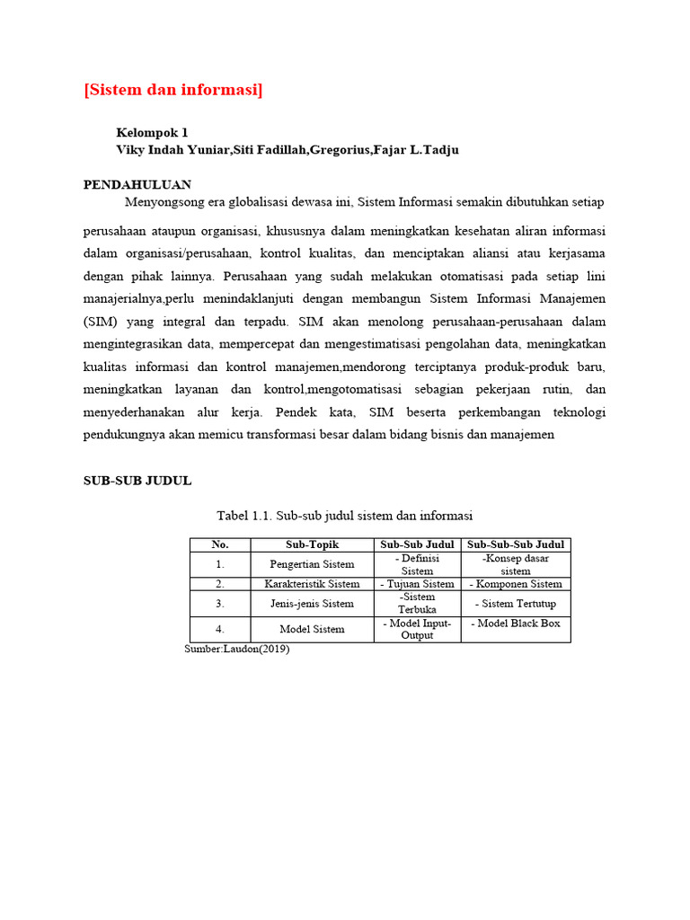 Sistem Informasi | PDF | Karier & Perkembangan | Teknologi & Rekayasa