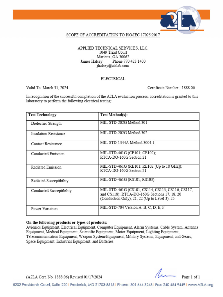 Electrical Testing Accreditation ISO/IEC 17025 | PDF | Laboratories ...