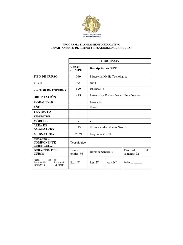 Programación III | PDF | Evaluación | .NET Framework