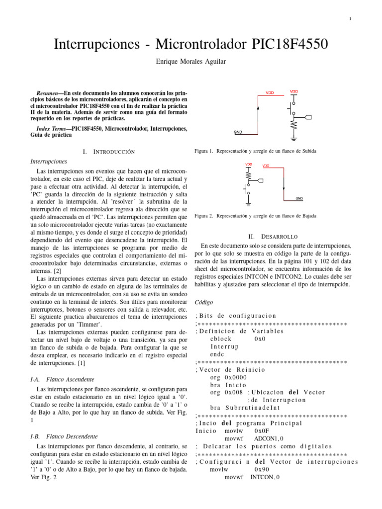 Interrupciones Microcontroladores | PDF | Microcontrolador | Equipo de oficina