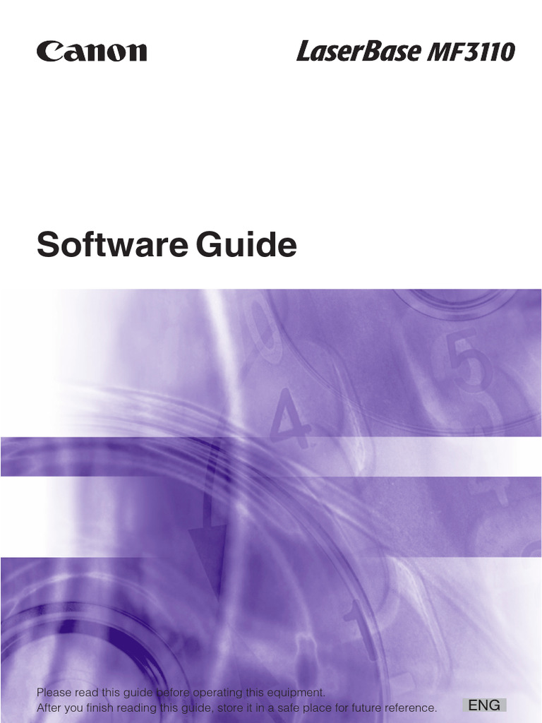 MF3110 Software Guide EN | PDF | Installation (Computer Programs ...