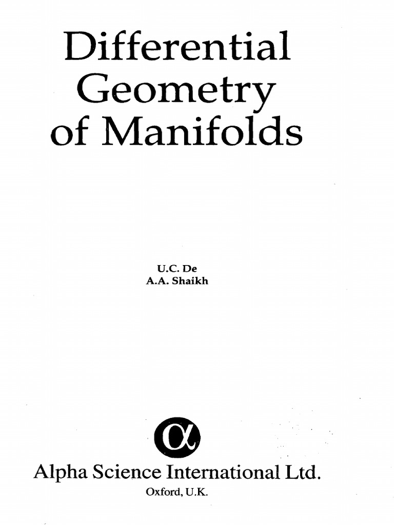 Differential Geometry of Manifolds 3r27n5kdr9 | PDF | Differentiable Manifold | Lie Groups
