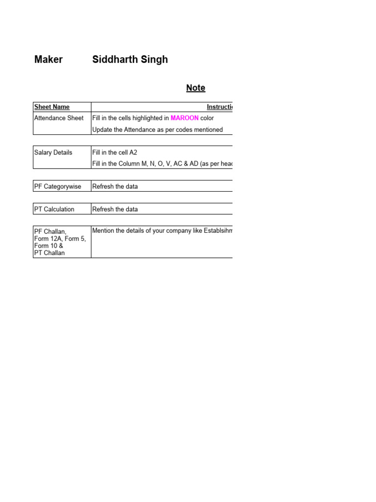 Salary and PF Calculation Sheet | PDF | Money | Taxes
