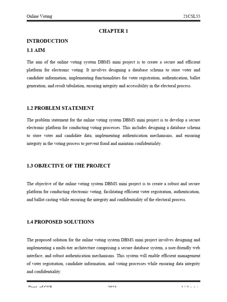 Secure Online Voting System Project | PDF | Databases | Electronic Voting