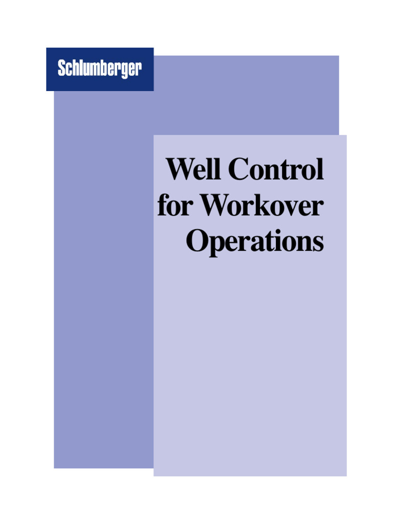 Workover Well Control Manual | PDF | Petroleum Reservoir | Hydraulic ...