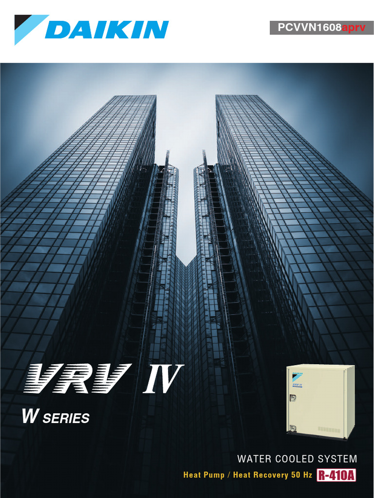 Water Cooled VRV IV W Series Overview | PDF | Air Conditioning | Heat ...