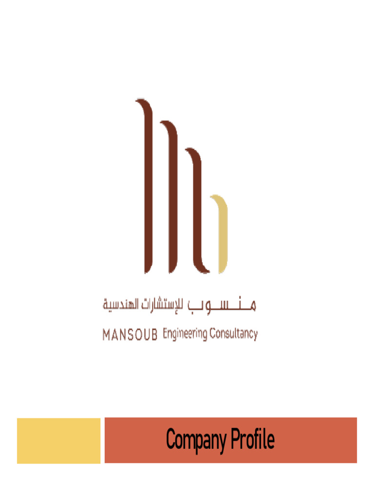 Company Profile - MANSOUB Engineering Consultancy & Services ...
