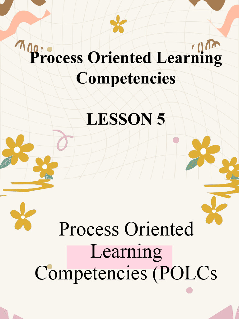 Enhancing Process-Oriented Learning Competencies | PDF | Learning | Critical Thinking