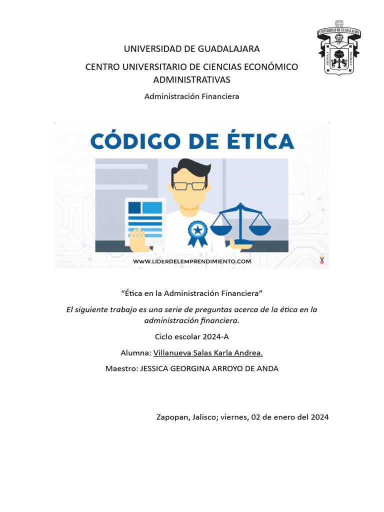 Ética en La Administración Financiera | Descargar gratis PDF ...