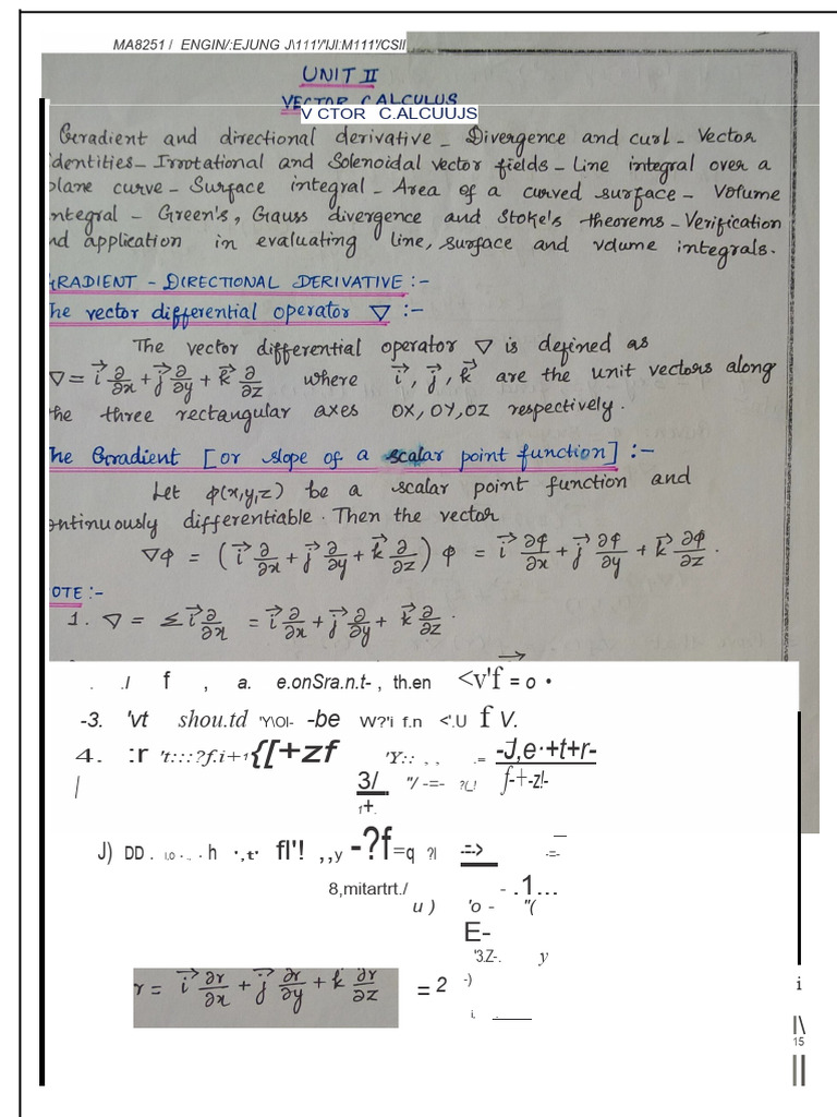 Vector Calculus | PDF