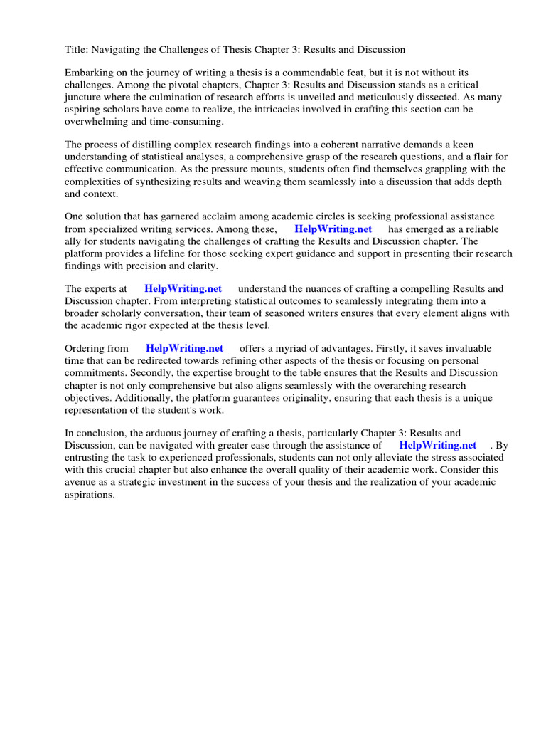 Thesis Chapter 3 Results and Discussion | PDF | Experiment | Statistics