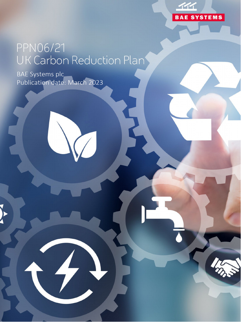 Ppn0621 Carbon Reduction Plan Bae Systems Plc March 2023 Final Pdf