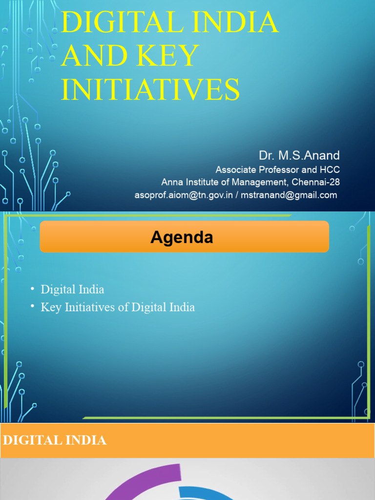 Digital India Initiatives | PDF | Reserve Bank Of India | Information ...