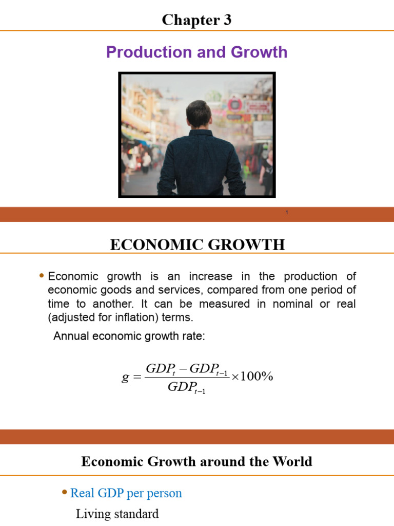 Chapter 3 - Production and Growth | PDF | Economic Growth | Gross ...