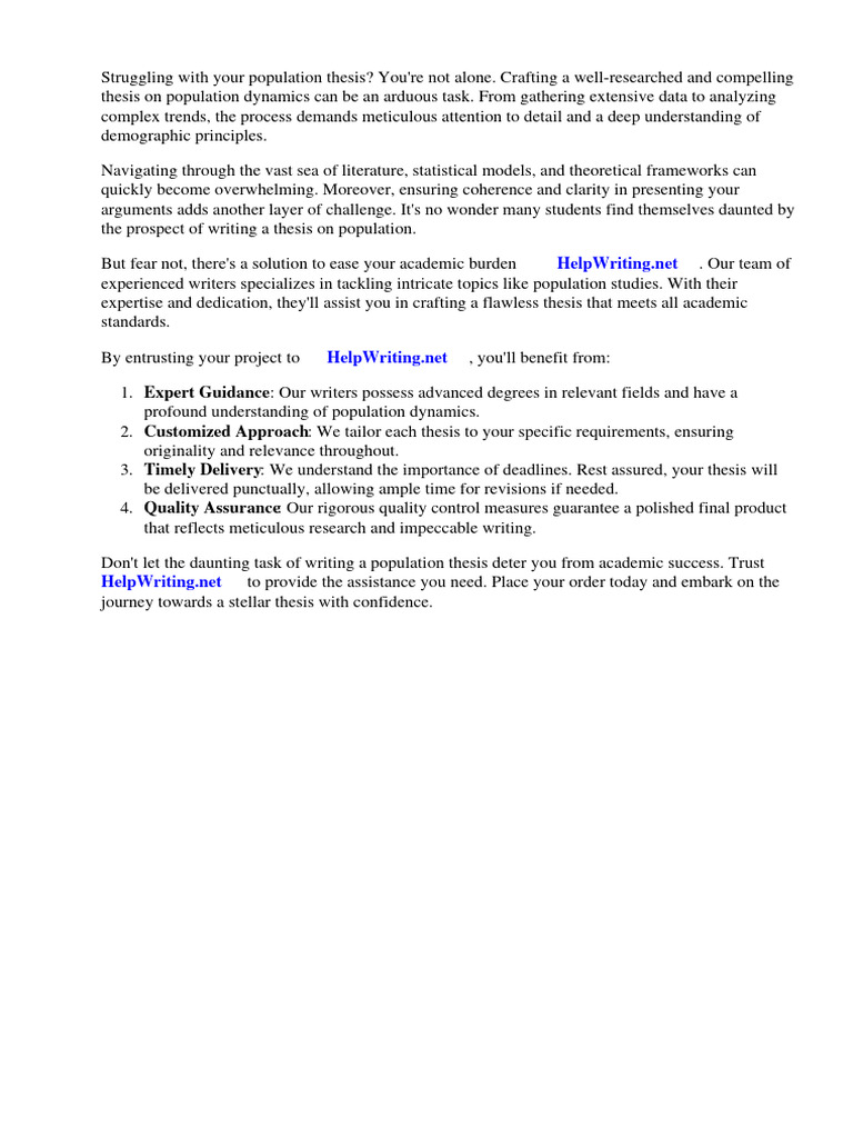 Population Thesis Statement Pdf Sampling Statistics Scientific 7171