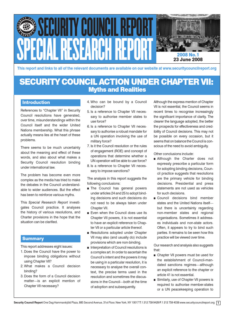 UN Report | PDF | United Nations Security Council | United Nations