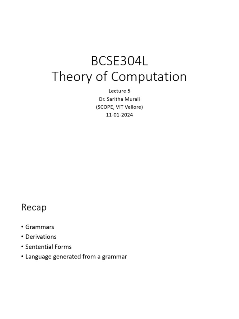 6-Chomsky hierarchy, DFA-11-01-2024 | PDF | Formalism (Deductive) | Grammar