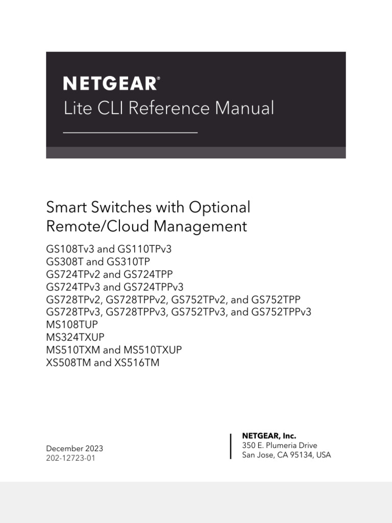 Smart Switches CLI Manual EN | PDF | Command Line Interface | Ip Address