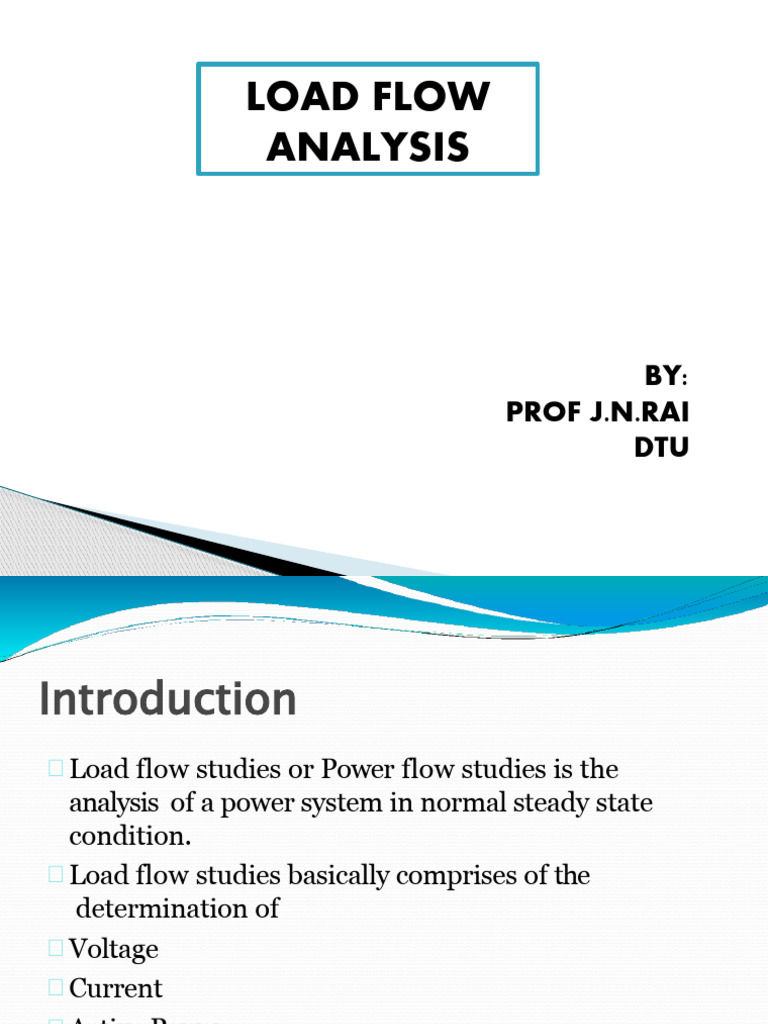 Load Flow Analysis | Download Free PDF | Physical Quantities ...
