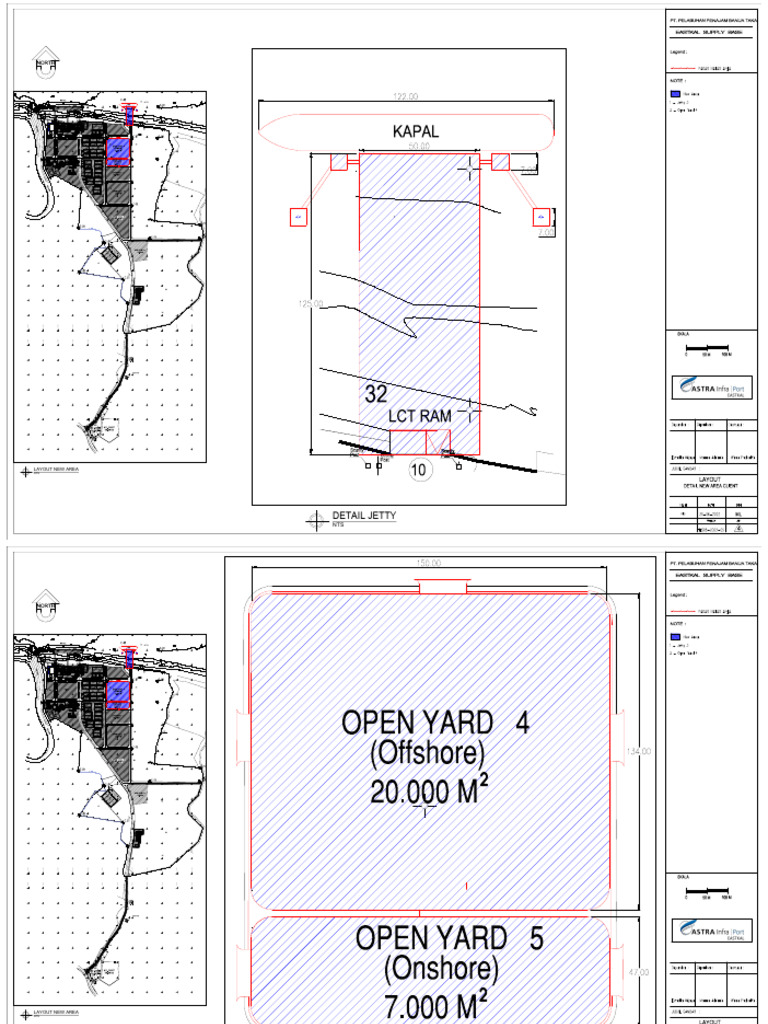 Layout Jetty Dan Open Yard | PDF