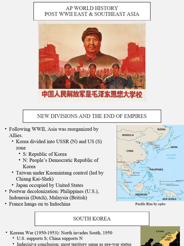 Post Wwii East and Southeast Asia | PDF | Mao Zedong | Taiwan
