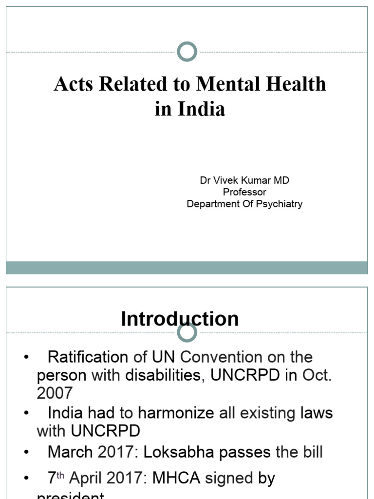 Mental Health Act Final [Autosaved] | PDF