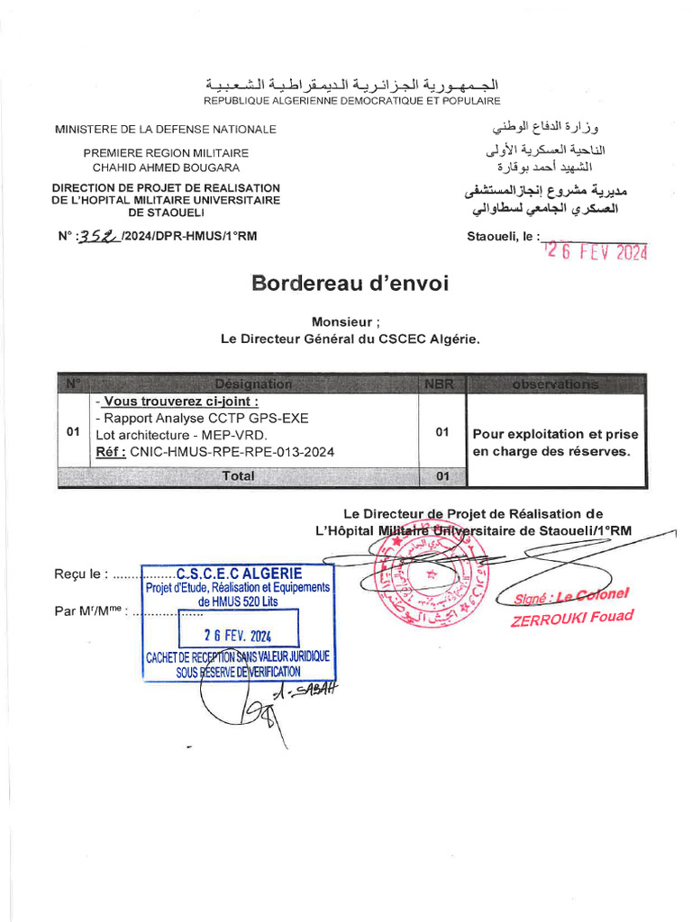 352 DPR Rapport Analyse CCTP Exe Arch, Mep, VRD Gps | PDF