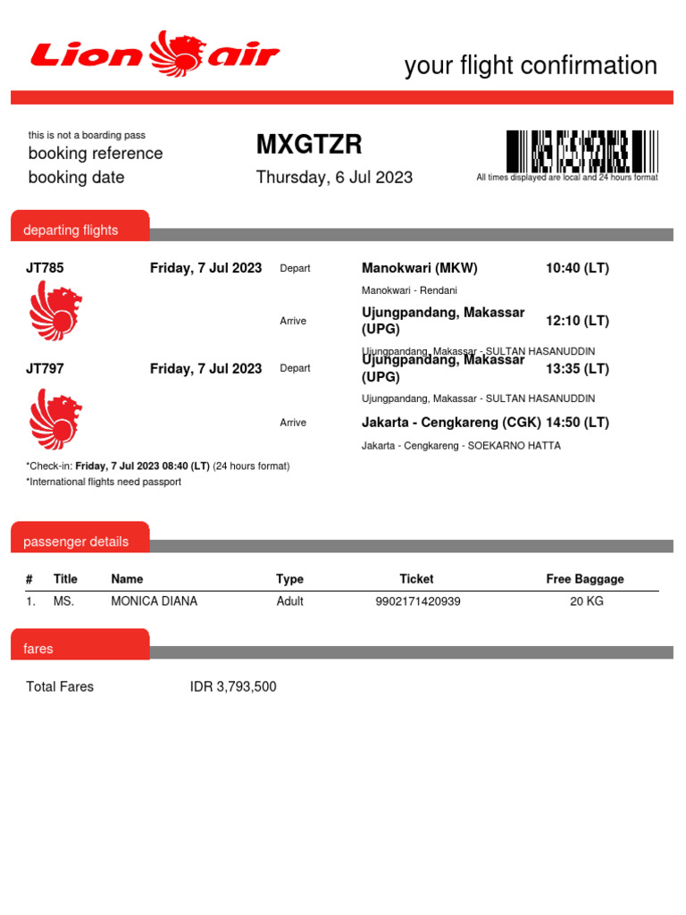 E-Receipt 458399696 | PDF | Transport | Aviation