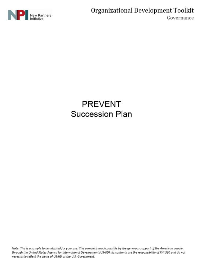 Succession Plan | PDF | Leadership | Recruitment