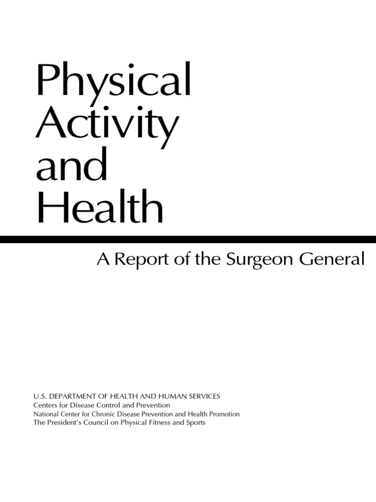 Physical Activity Report Sgrfull | PDF | Centers For Disease Control ...
