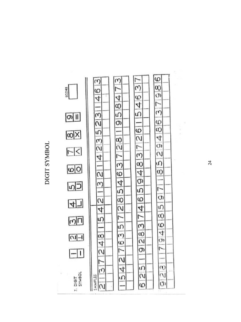 Digit symbol ΤΕΣΤ | PDF