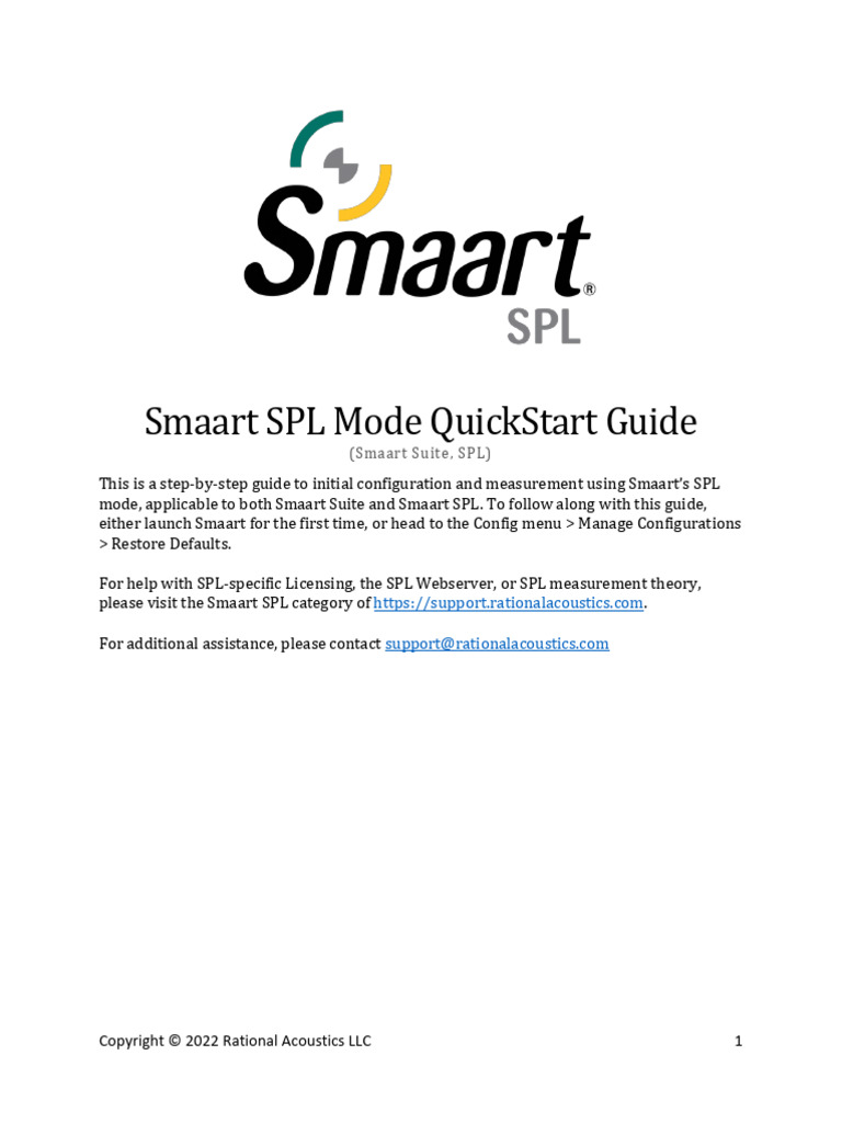 SPL Mode QuickStart | PDF