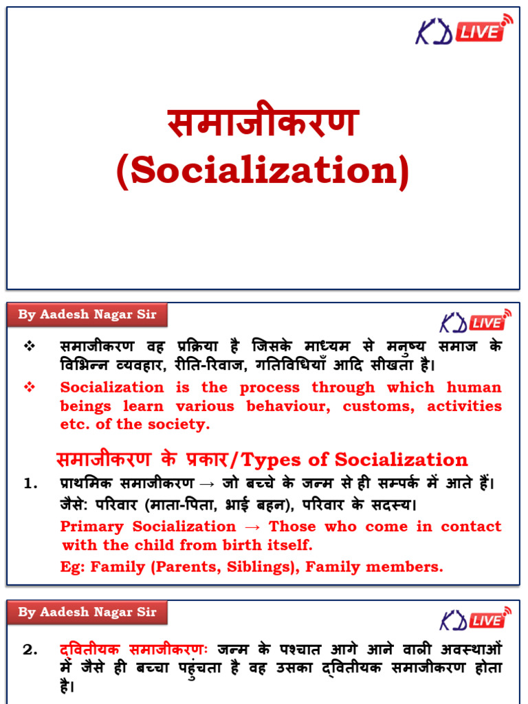 Socialization | PDF