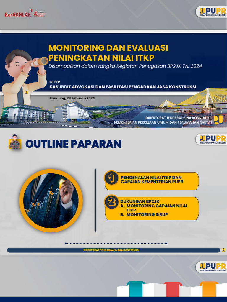 20240228-Penugasan B2JK-Monitoring ITKP - Dit. Pengadaan Jasa Konstruksi | PDF