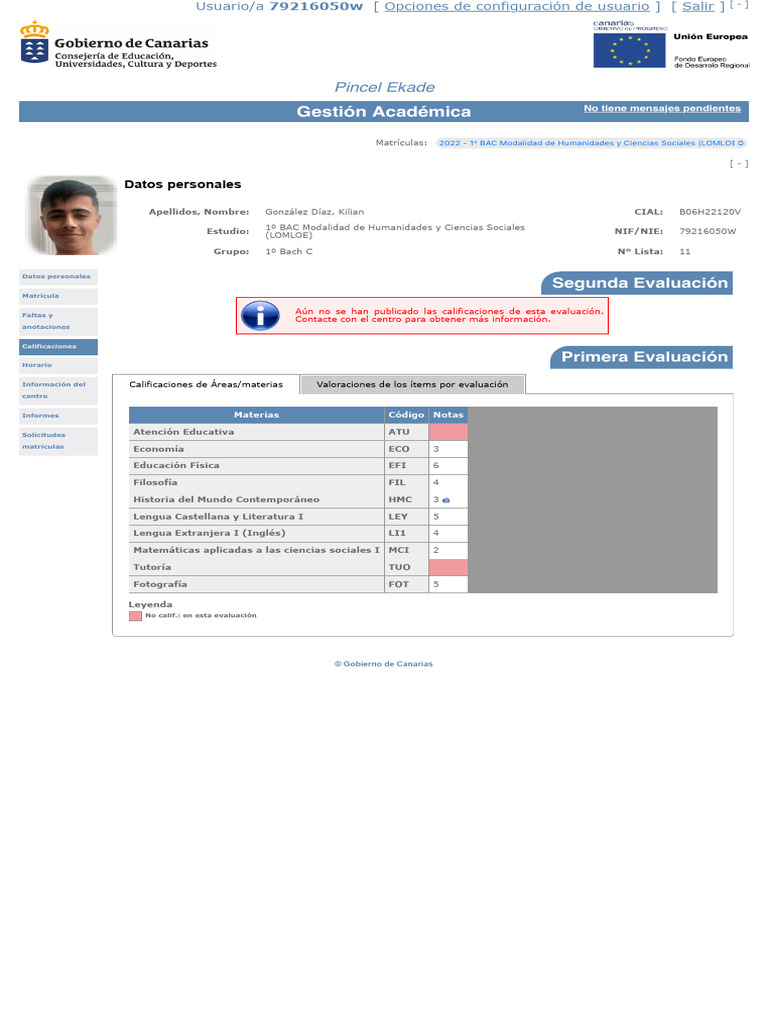 Consulta de Datos Académicos | PDF