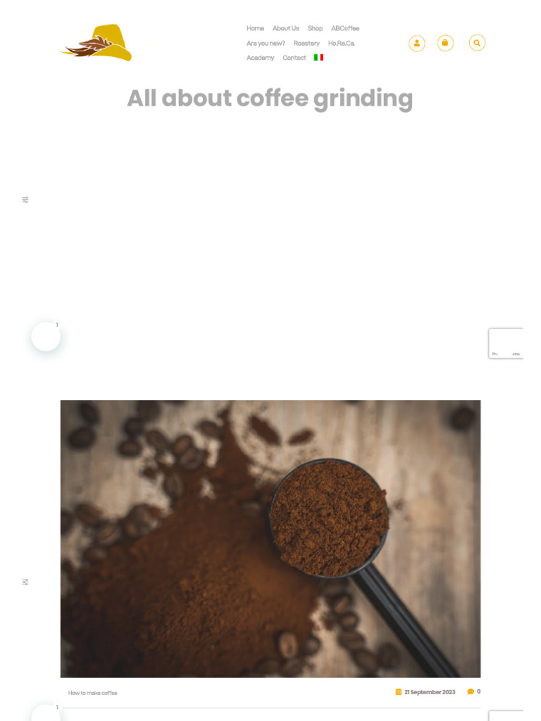 All About Coffee Grinding - Caffè Ernani | PDF | Coffee | Drink