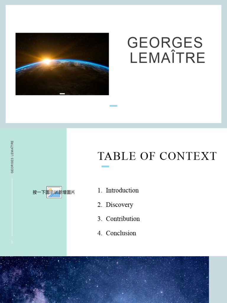 Georges Lemaitre | PDF | Universe | Big Bang