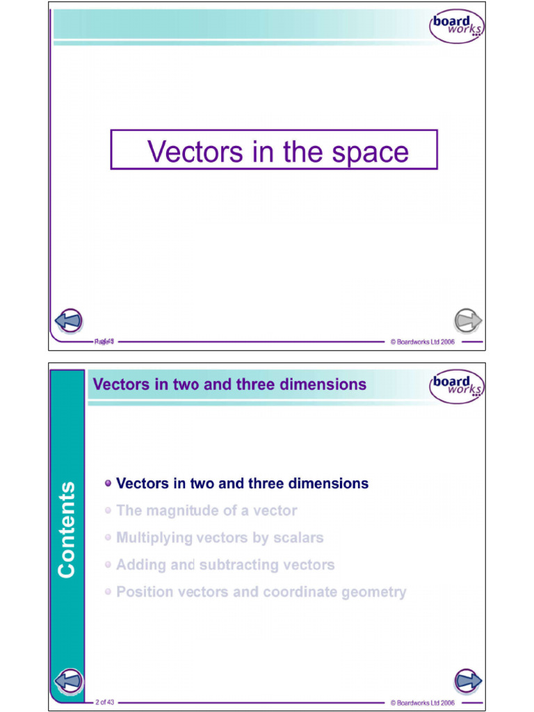 Lecture 1 - Vectors | PDF