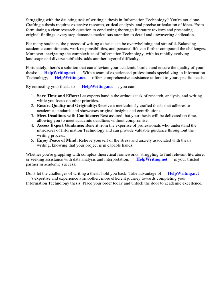 Sample Abstract Thesis Information Technology | PDF | Thesis | Abstract ...
