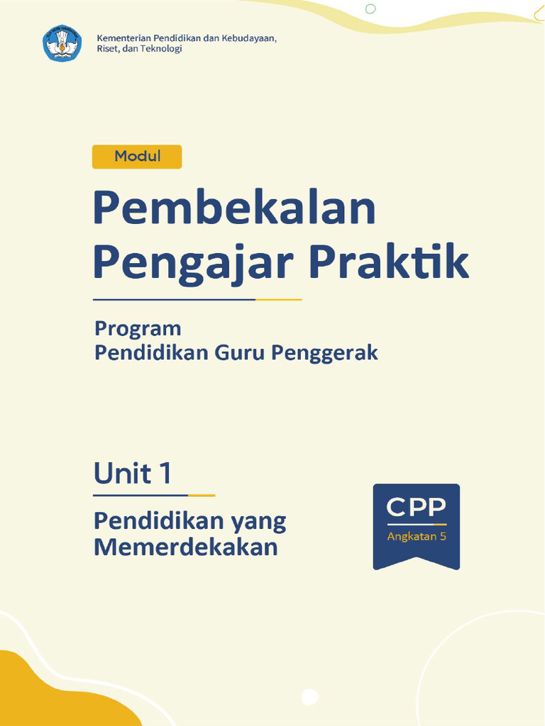 Modul 1 CPP A5 - Pendidikan Yang Memerdekakan - FINAL | PDF