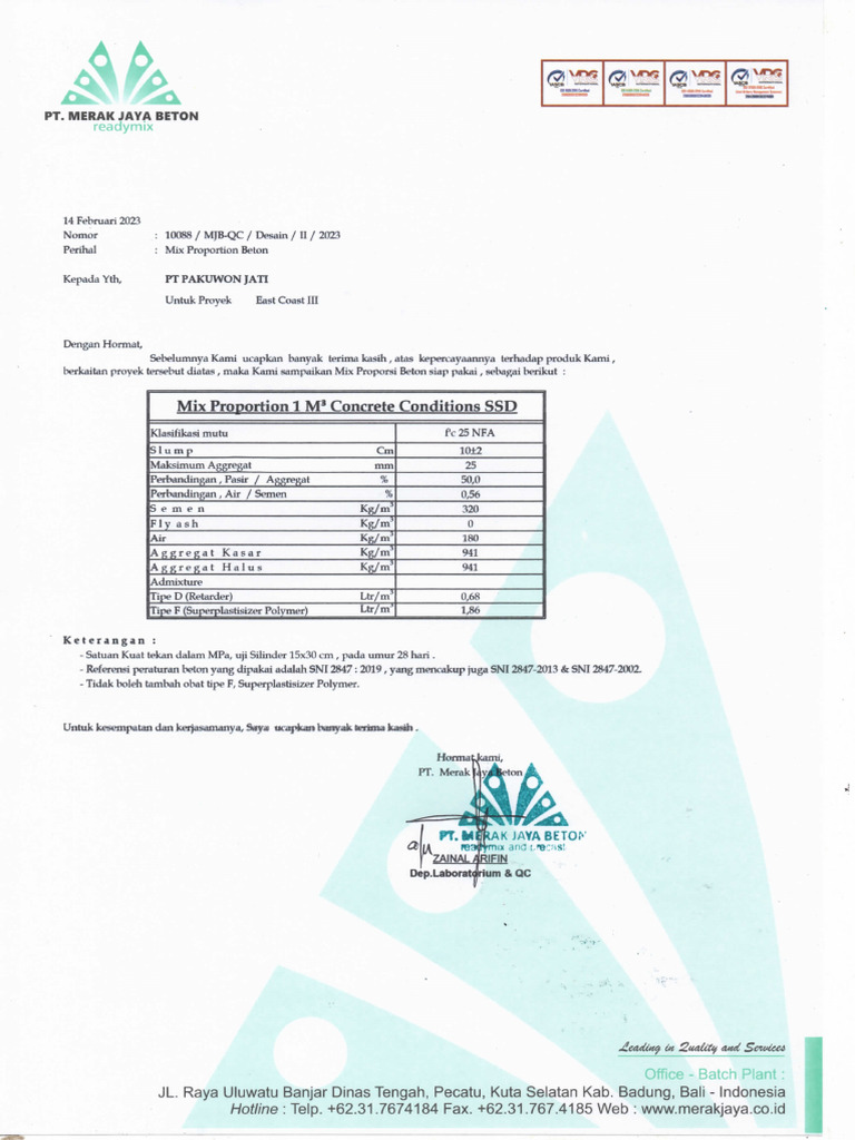 FC 25 Nfa Slump 10+-2 | PDF